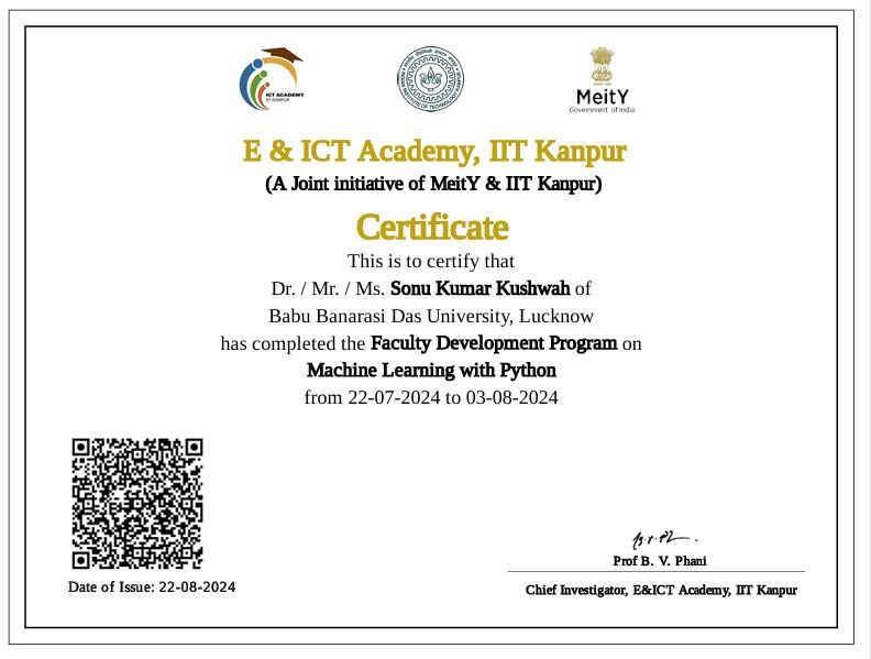 Sonu Kushwaha on LinkedIn: #machinelearning #python #iitkanpur #ai # ... Sonu Kushwaha on LinkedIn: #machinelearning #python #iitkanpur #ai # ...
