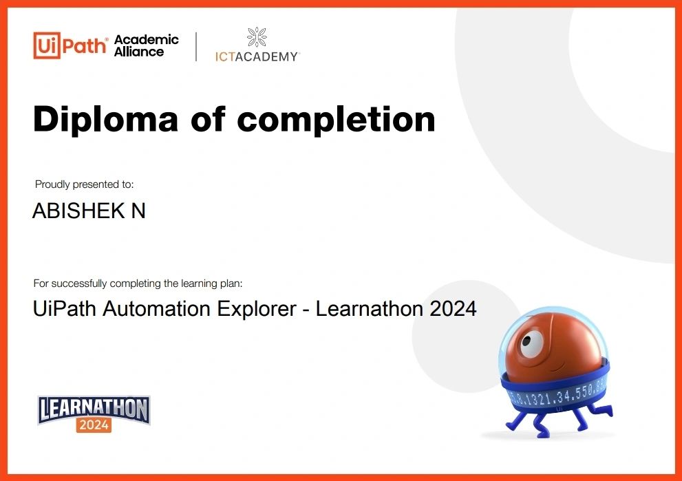 ABISHEK NESAMONY on LinkedIn: #learnathon #uipath #automation # ... ABISHEK NESAMONY on LinkedIn: #learnathon #uipath #automation # ...
