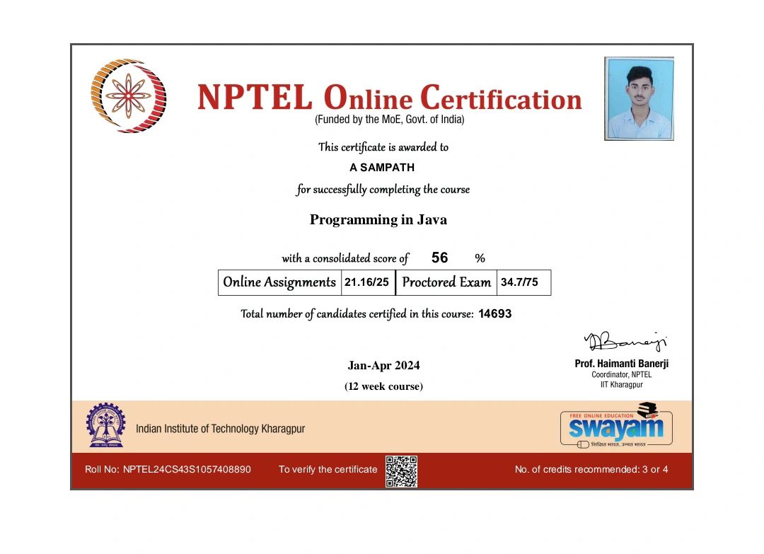 #java #nptel #certification #continuouslearning #programming # ... #java #nptel #certification #continuouslearning #programming # ...