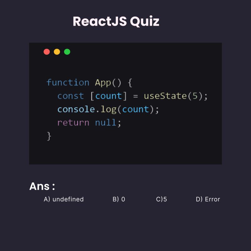 #reactjs #javascript #frontendquiz #reacthooks #usestate #webdevtrivia ... #reactjs #javascript #frontendquiz #reacthooks #usestate #webdevtrivia ...