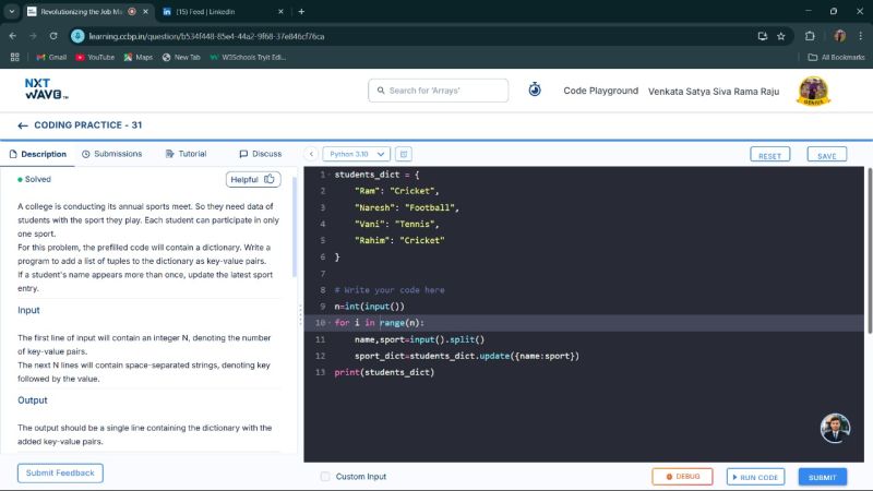 V S SIVARAMA RAJU KASIREDDI on LinkedIn: #python #datastructures # ... V S SIVARAMA RAJU KASIREDDI on LinkedIn: #python #datastructures # ...