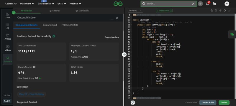 #dsa #java #geeksforgeeks #codingjourney #problemsolving… | Vanshika ... #dsa #java #geeksforgeeks #codingjourney #problemsolving… | Vanshika ...