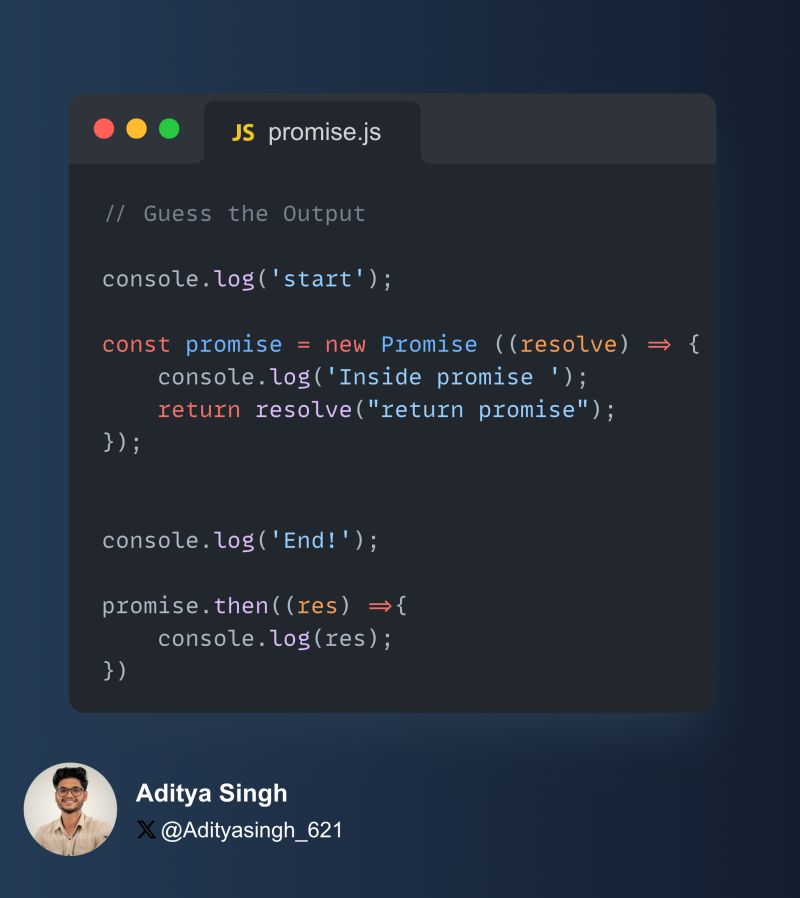 Aditya Singh 📈 on LinkedIn: #javascript #interview #advanced # ... Aditya Singh 📈 on LinkedIn: #javascript #interview #advanced # ...