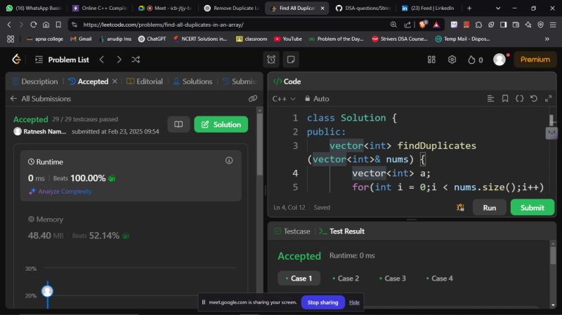 #leetcode #dsa #coding #problemsolving #c | Ratnesh Namdeo #leetcode #dsa #coding #problemsolving #c | Ratnesh Namdeo