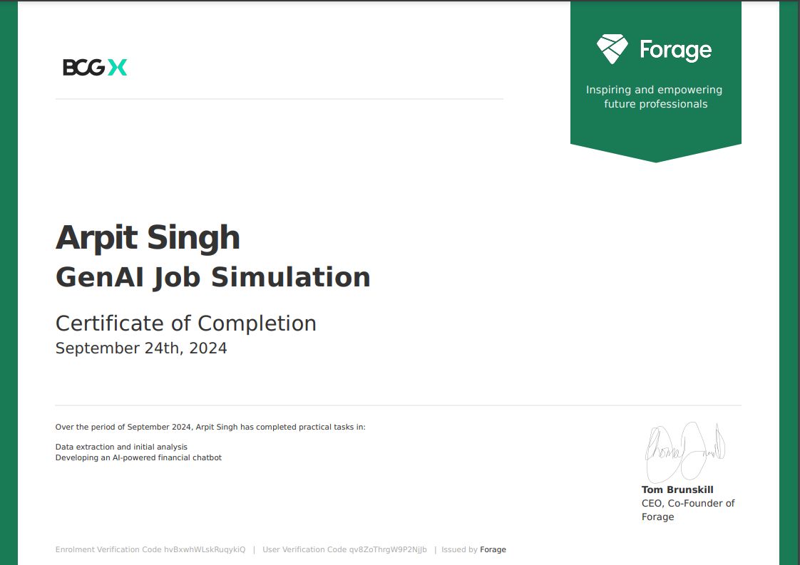 Arpit Singh on LinkedIn: #bcg #genai #forage #artificialintelligence # ... Arpit Singh on LinkedIn: #bcg #genai #forage #artificialintelligence # ...