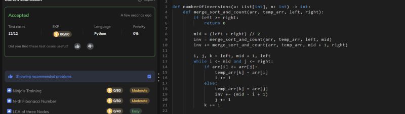 Arpit Mishra on LinkedIn: #day21 #challengecompleted #mergesort # ... Arpit Mishra on LinkedIn: #day21 #challengecompleted #mergesort # ...