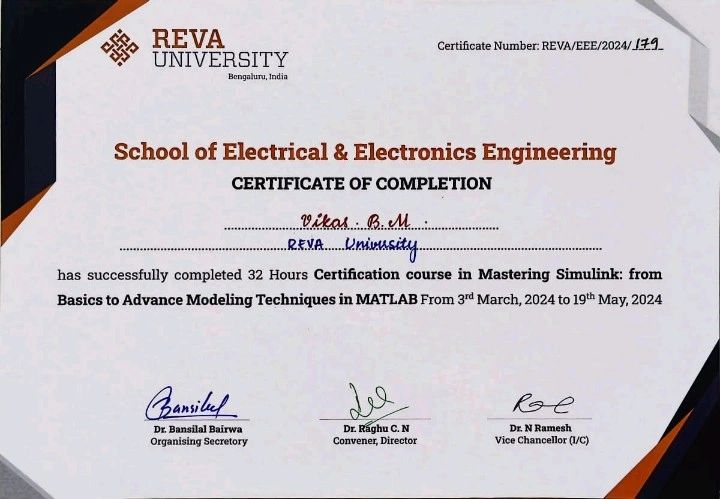 #matlab #simulink #electricalengineering #continuouslearning… | Vikas B M #matlab #simulink #electricalengineering #continuouslearning… | Vikas B M