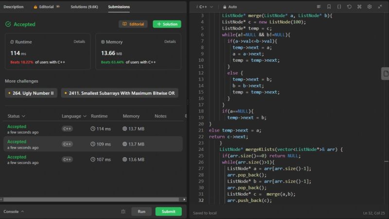 LeetCode #23: Merge k sorted lists | Nitin Singh posted on the topic ... LeetCode #23: Merge k sorted lists | Nitin Singh posted on the topic ...