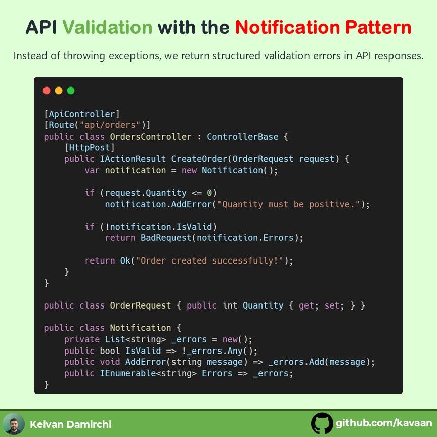 #dotnet #csharp #api #cleancode | Keivan Damirchi | 12 comments #dotnet #csharp #api #cleancode | Keivan Damirchi | 12 comments