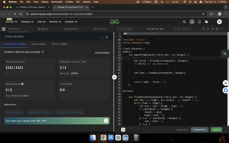 #gfg160challenge #dsa #coding #gfg160 #geeksforgeeks #problemsolving ... #gfg160challenge #dsa #coding #gfg160 #geeksforgeeks #problemsolving ...
