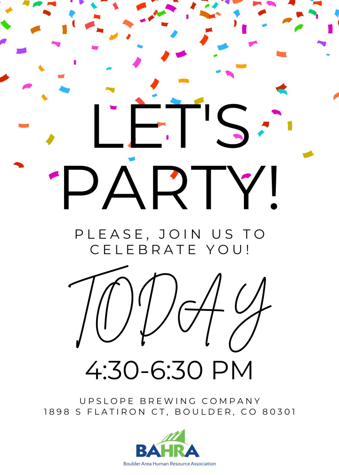 Boulder Area HR Association (BAHRA) members- stop by Upslope for a beer ... Boulder Area HR Association (BAHRA) members- stop by Upslope for a beer ...