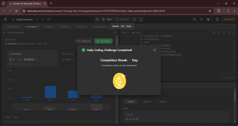 INDU RANI on LinkedIn: #50daysofcode #day1 #leetcode #exploring # ... INDU RANI on LinkedIn: #50daysofcode #day1 #leetcode #exploring # ...