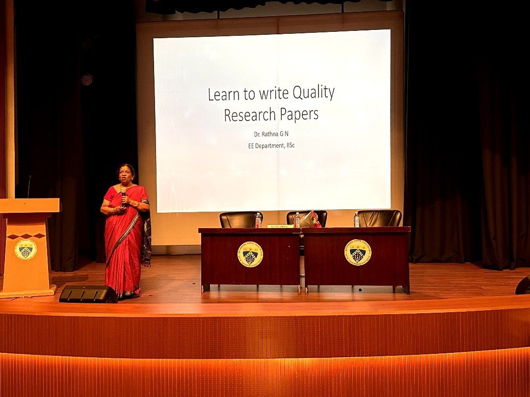 Dr. Rathna G N, Principal , Research Scientist from IISC, addressed ... Dr. Rathna G N, Principal , Research Scientist from IISC, addressed ...