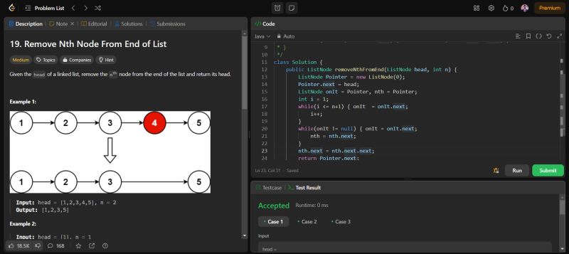 How to remove nth Node from List | Luv Sahu posted on the topic | LinkedIn How to remove nth Node from List | Luv Sahu posted on the topic | LinkedIn