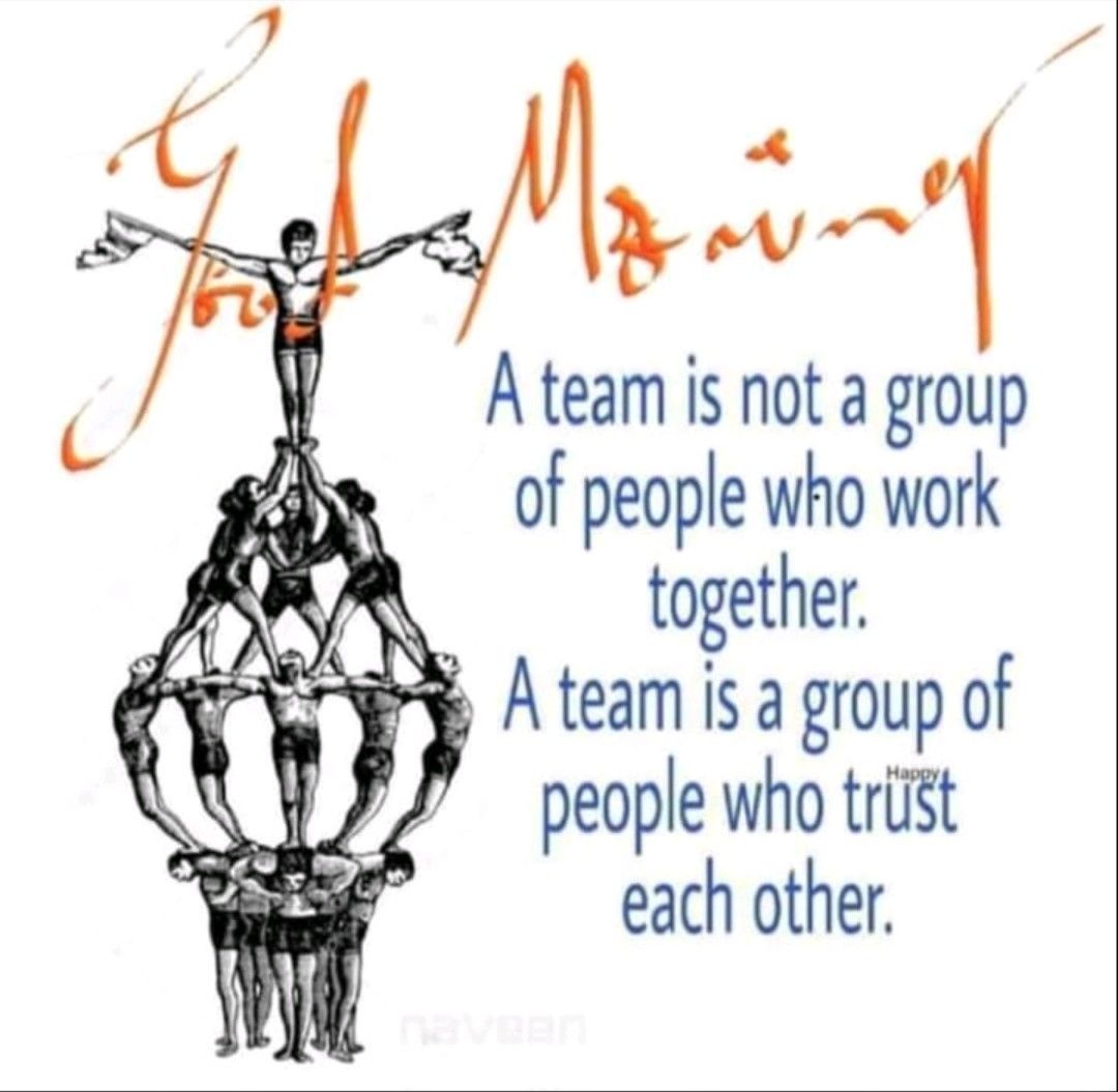 Venkatesh Rajendran on LinkedIn: #trustyourteam #teamwork Venkatesh Rajendran on LinkedIn: #trustyourteam #teamwork