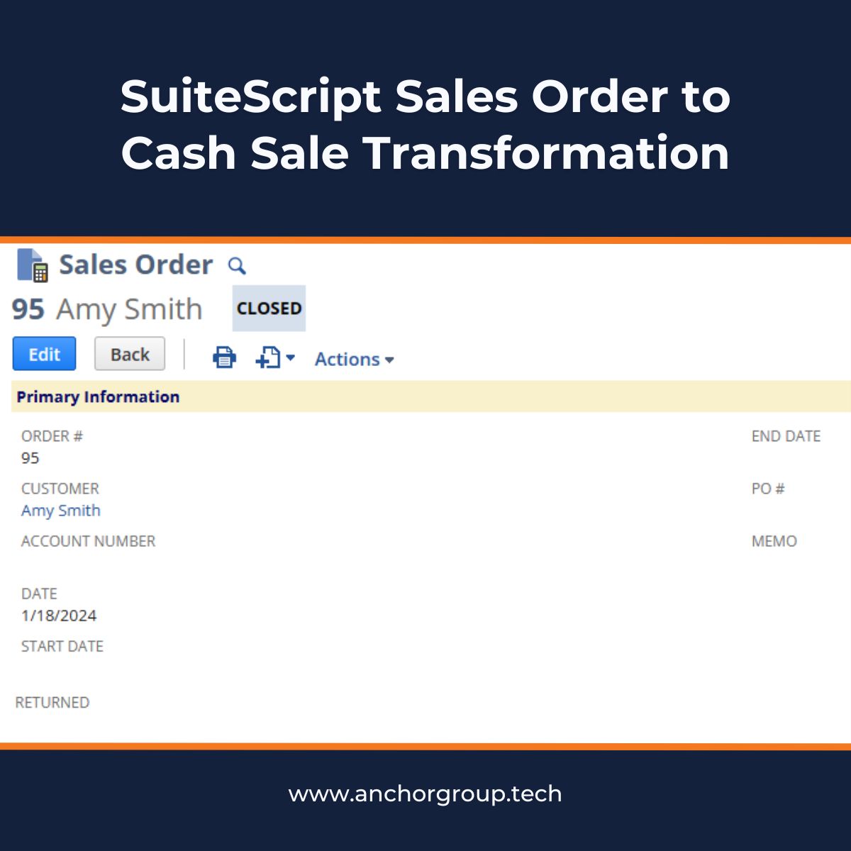 Anchor Group NetSuite Consultants and Developers on LinkedIn: #netsuite ... Anchor Group NetSuite Consultants and Developers on LinkedIn: #netsuite ...