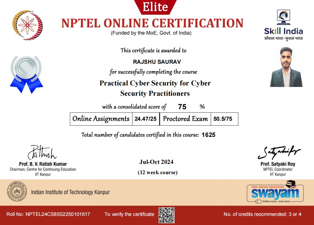 Rajshu Saurav on LinkedIn: #cybersecurity #continuouslearning # ... Rajshu Saurav on LinkedIn: #cybersecurity #continuouslearning # ...