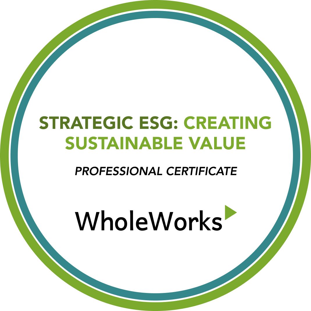 ESG Fundamentals & Essentials — WholeWorks | Margaret O'Gorman ESG Fundamentals & Essentials — WholeWorks | Margaret O'Gorman