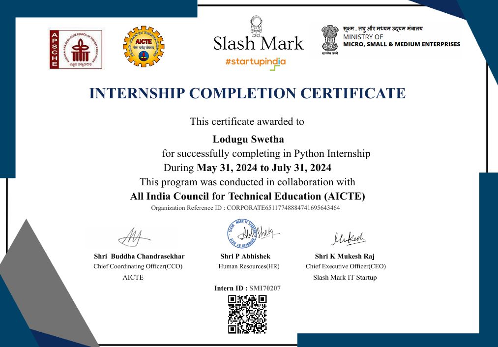#python #internship #aicte #learning #slashmark #startupindia #coding ... #python #internship #aicte #learning #slashmark #startupindia #coding ...