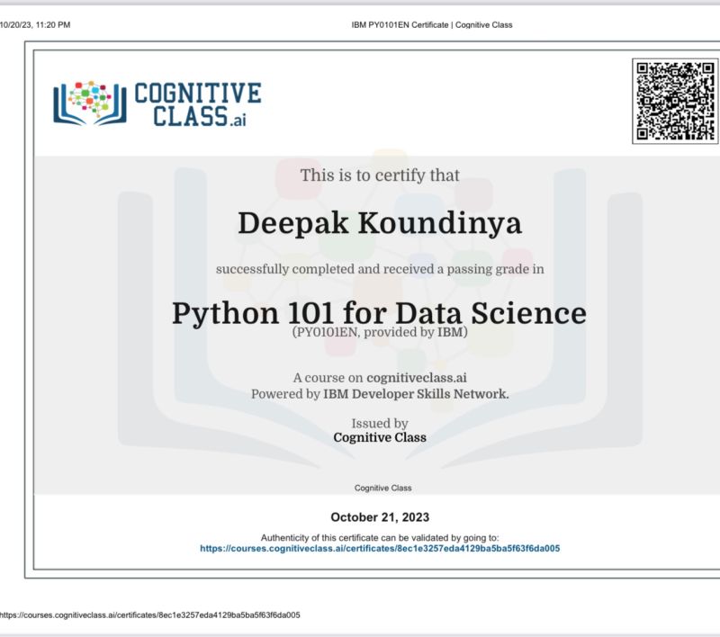 Deepak Koundinya on LinkedIn: #learning #ai #python #datascience Deepak Koundinya on LinkedIn: #learning #ai #python #datascience