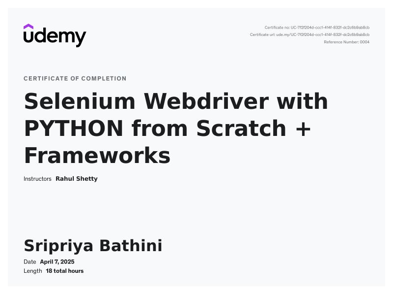 #selenium #python #automationtesting #certification #learningjourney ... #selenium #python #automationtesting #certification #learningjourney ...