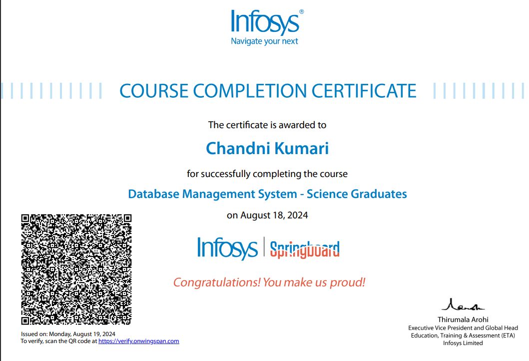 Chandni Kumari on LinkedIn: #databasemanagement #sql #datascience # ... Chandni Kumari on LinkedIn: #databasemanagement #sql #datascience # ...