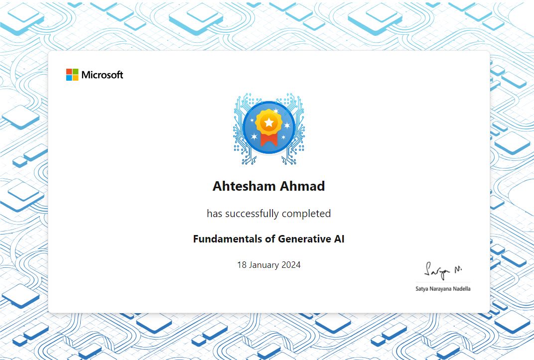 Ahtesham Ansari on LinkedIn: #micorsoft #aiapplications Ahtesham Ansari on LinkedIn: #micorsoft #aiapplications