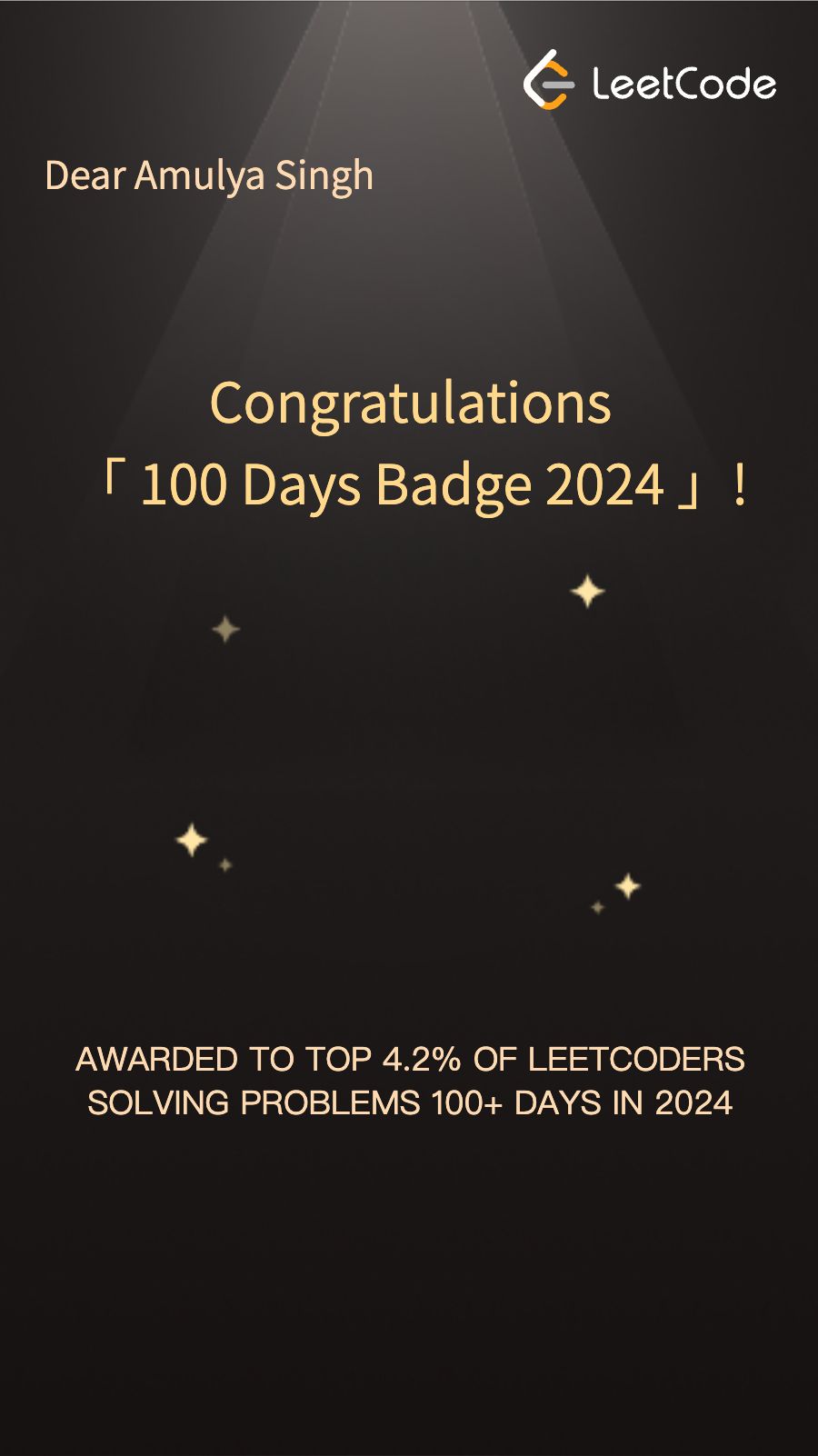 Amulya Singh on LinkedIn: #leetcode #codingchallenge #100daysofcode # ... Amulya Singh on LinkedIn: #leetcode #codingchallenge #100daysofcode # ...