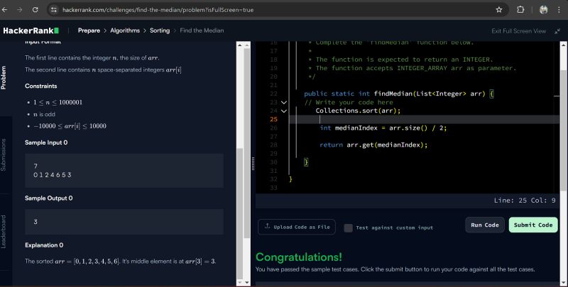 Prajjwal Yadav on LinkedIn: #day65 #median #array #dsa #coding # ... Prajjwal Yadav on LinkedIn: #day65 #median #array #dsa #coding # ...
