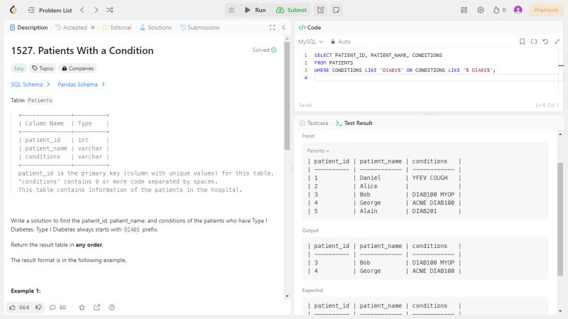 SQL for Healthcare Analytics: Patients with Type I Diabetes | Chandru K ... SQL for Healthcare Analytics: Patients with Type I Diabetes | Chandru K ...