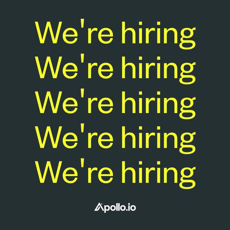 Apollo.io on LinkedIn: #remotejobs #hiring #engineerjobs #marketingjobs Apollo.io on LinkedIn: #remotejobs #hiring #engineerjobs #marketingjobs