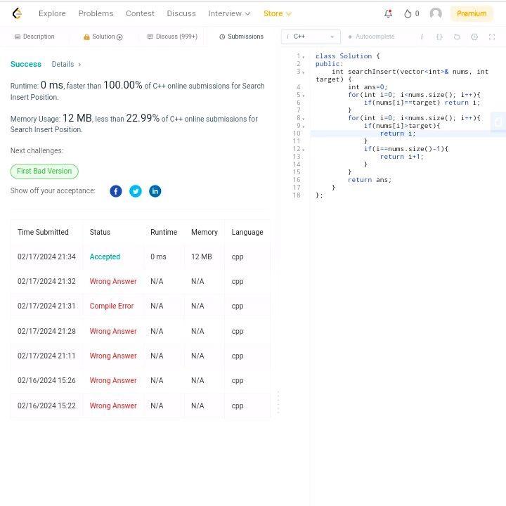Aniruddh Tiwari on LinkedIn: #leetcode Aniruddh Tiwari on LinkedIn: #leetcode
