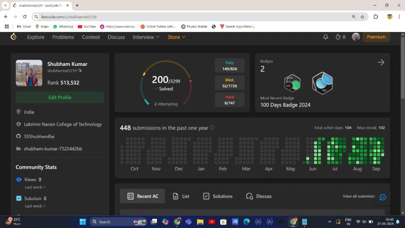 Shubham Kumar on LinkedIn: Dear LeetCode Community, I am excited to ... Shubham Kumar on LinkedIn: Dear LeetCode Community, I am excited to ...