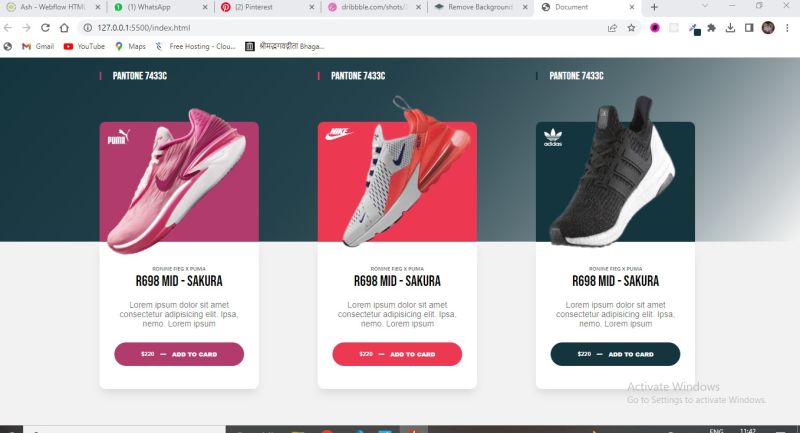 #webdevelopment #html #css #codingjourney #pantonesneakershoppingcards ... #webdevelopment #html #css #codingjourney #pantonesneakershoppingcards ...