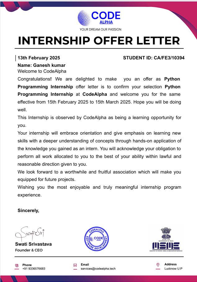 #careermilestone #newbeginnings #pythonprogramming #codealpha #grateful ... #careermilestone #newbeginnings #pythonprogramming #codealpha #grateful ...