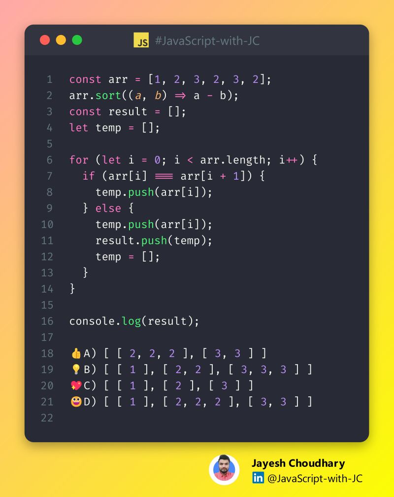 Jayesh Choudhary on LinkedIn: #javascriptdaily #javascript #developer # ... Jayesh Choudhary on LinkedIn: #javascriptdaily #javascript #developer # ...