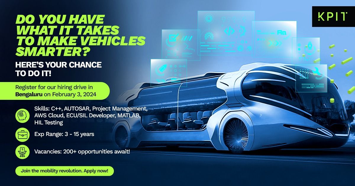 Akriti Verma on LinkedIn: Exciting Career Opportunity at KPIT ... Akriti Verma on LinkedIn: Exciting Career Opportunity at KPIT ...