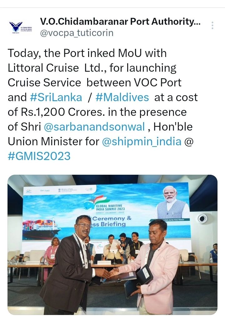 Raja Vaiz on LinkedIn: littoral Cruises Ltd MOU with VOC port Raja Vaiz on LinkedIn: littoral Cruises Ltd MOU with VOC port