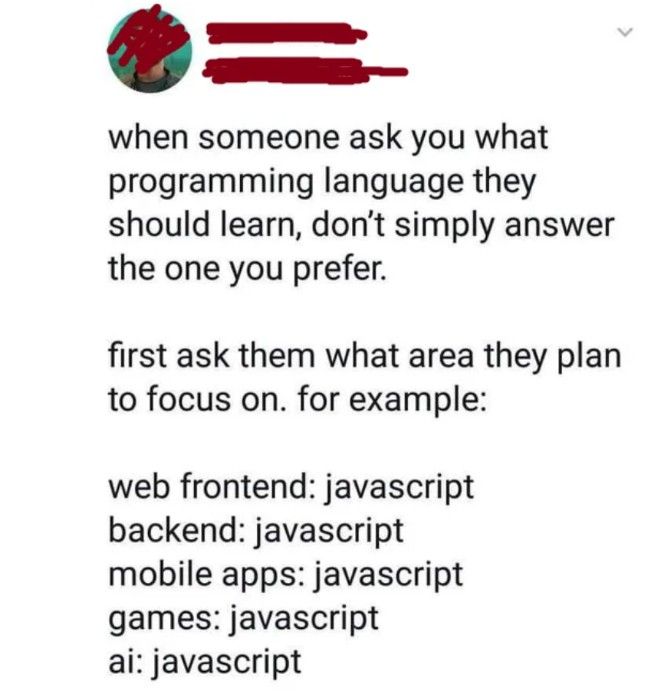 Abhishek Sharma on LinkedIn: Software devs: JavaScript is terrible ... Abhishek Sharma on LinkedIn: Software devs: JavaScript is terrible ...