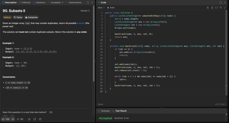 Yugh Juneja on LinkedIn: #dsa #coding #backtracking #subsets # ... Yugh Juneja on LinkedIn: #dsa #coding #backtracking #subsets # ...