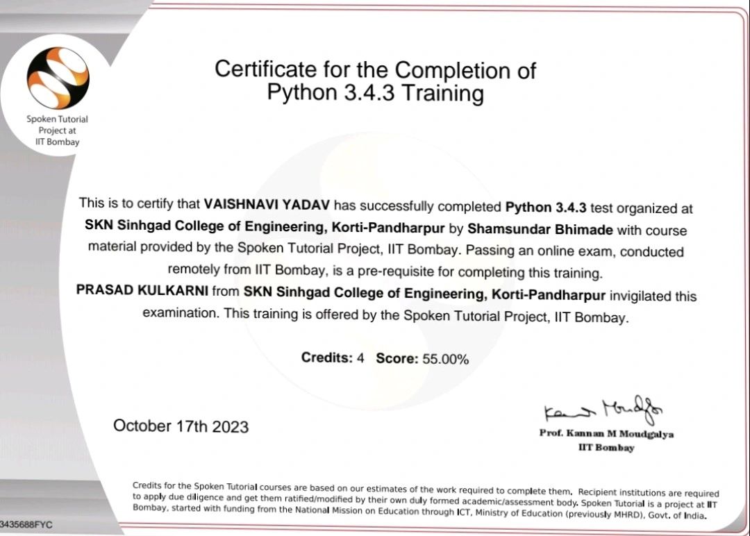 Vaishnavi Yadav on LinkedIn: #python Vaishnavi Yadav on LinkedIn: #python