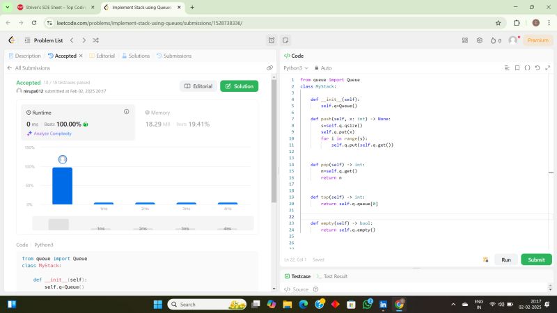 #stacks #queues #dsa #python #codingchallenge #striversde # ... #stacks #queues #dsa #python #codingchallenge #striversde # ...