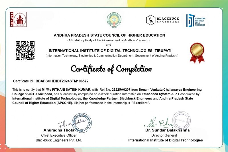Satish Kumar Pithani on LinkedIn: #iot #embeddedsystems #internship # ... Satish Kumar Pithani on LinkedIn: #iot #embeddedsystems #internship # ...