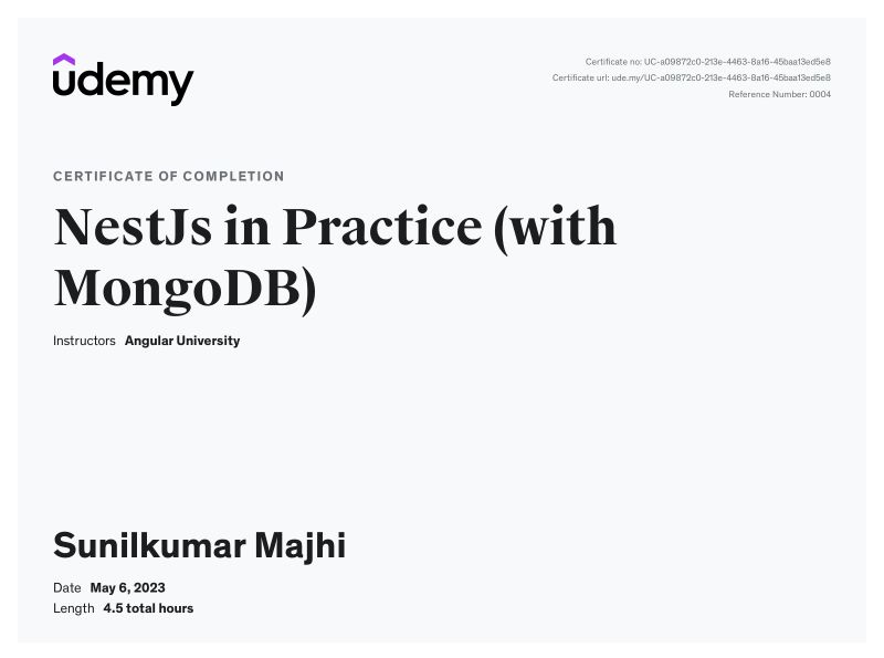 Sunil Majhi on LinkedIn: #learning #nodejs #javascript #nestjs Sunil Majhi on LinkedIn: #learning #nodejs #javascript #nestjs