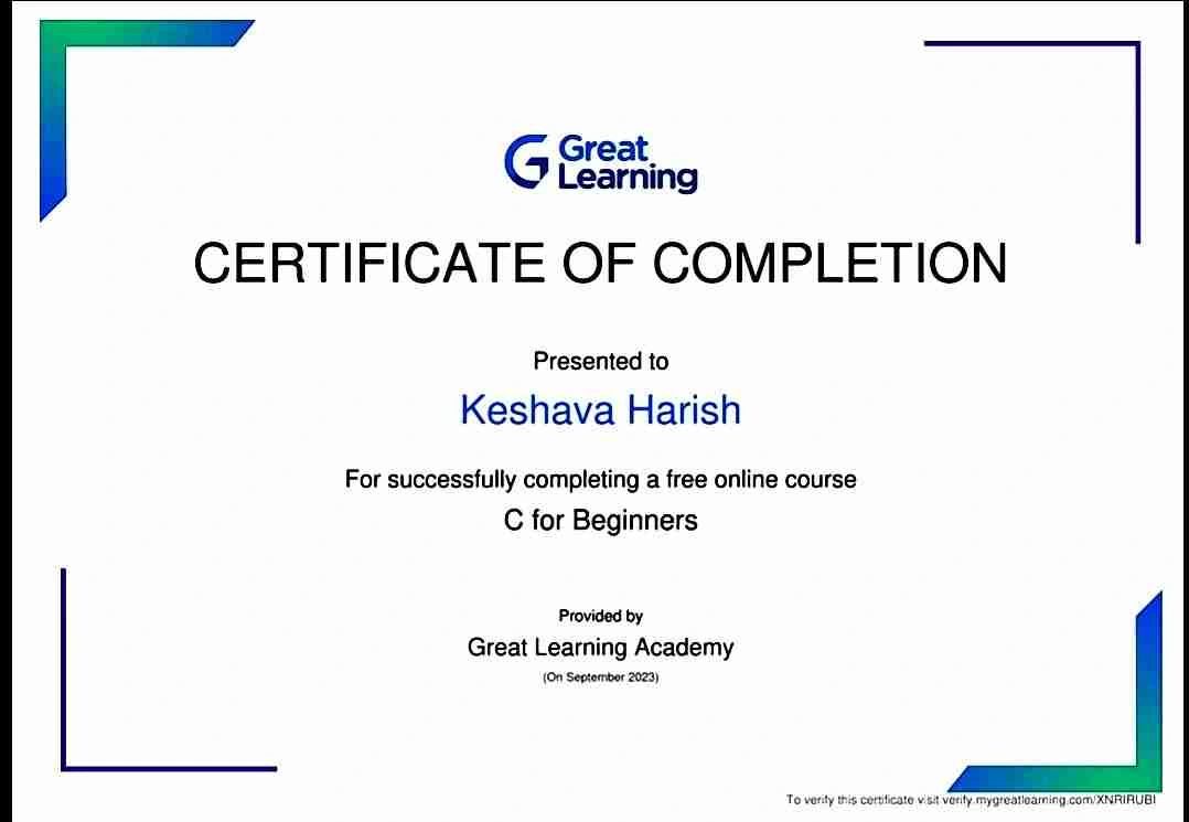 Keshava harish on LinkedIn: #greatlearning #cprogramming # ... Keshava harish on LinkedIn: #greatlearning #cprogramming # ...