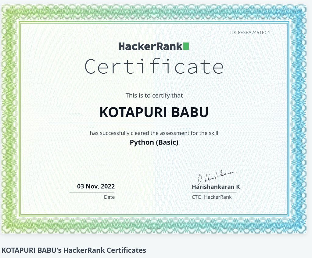 ANIL BABU KOTAPURI on LinkedIn: #pythonprogramming ANIL BABU KOTAPURI on LinkedIn: #pythonprogramming