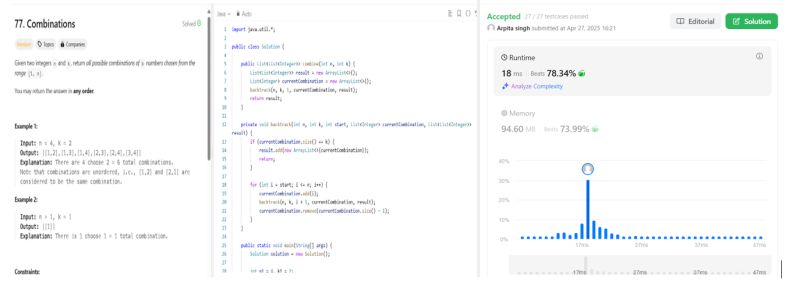 #100daysofcode #100daysofcode #leetcode #backtracking #recursion #dsa ... #100daysofcode #100daysofcode #leetcode #backtracking #recursion #dsa ...