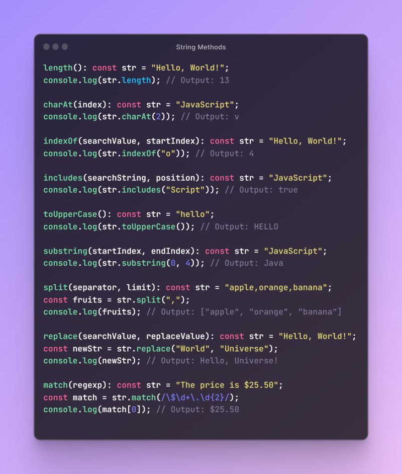Kajal gautam on LinkedIn: JavaScript String Methods Cheat Sheet'! 📚 ... Kajal gautam on LinkedIn: JavaScript String Methods Cheat Sheet'! 📚 ...