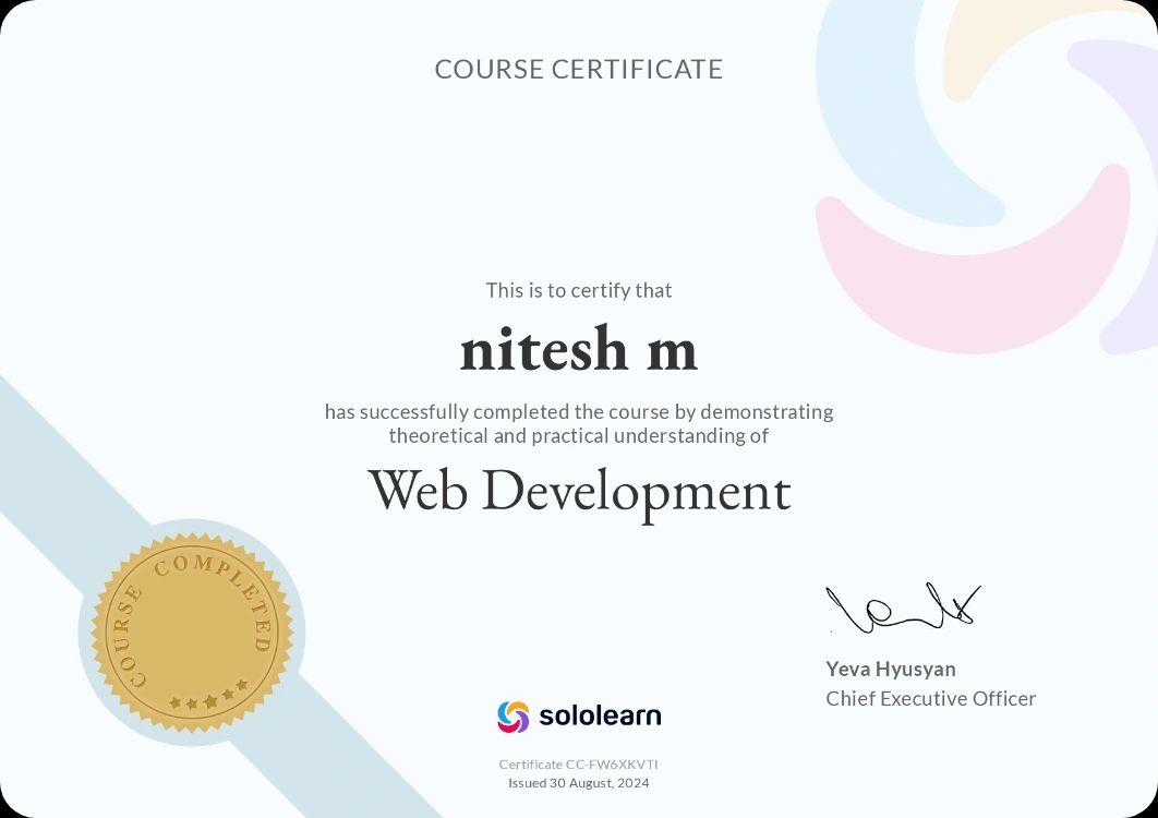 prince Nitesh on LinkedIn: #sololearn #html #css #javascript # ... prince Nitesh on LinkedIn: #sololearn #html #css #javascript # ...