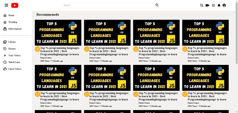 Deepa Nikade on LinkedIn: #webdevelopment #html #css #youtubeclone # ... Deepa Nikade on LinkedIn: #webdevelopment #html #css #youtubeclone # ...